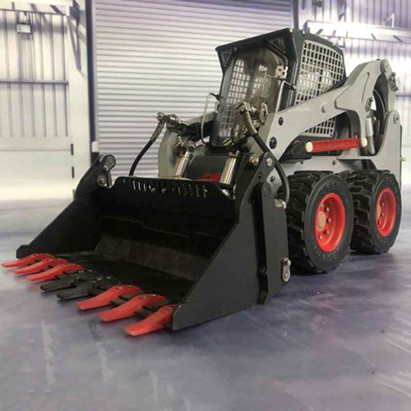 1/14 Wheeled Bobcat Skid Steer Loader, Small Bulldozer, Engineering ...