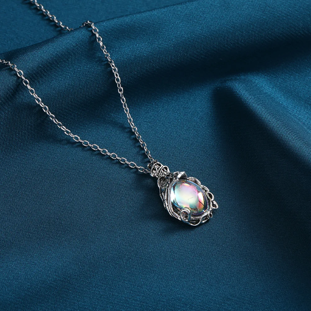 Vintage-Water-Drop-Moonstone-Pendants-Necklace-for-Women-Luxury ...