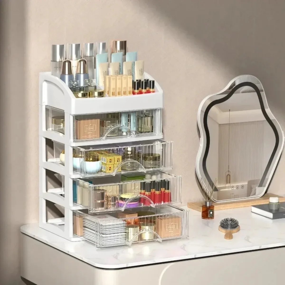 Multi-Layer-Storage-Box-Desktop-Drawer-Decora-o-do-cabelo-Multi-Layer ...