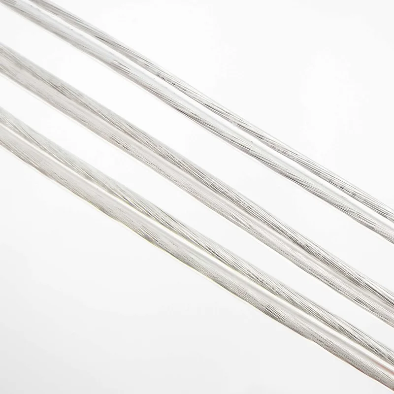 Câble-fil,Câble parallèle Transparent en cuivre à 2 cœurs pour bande ...