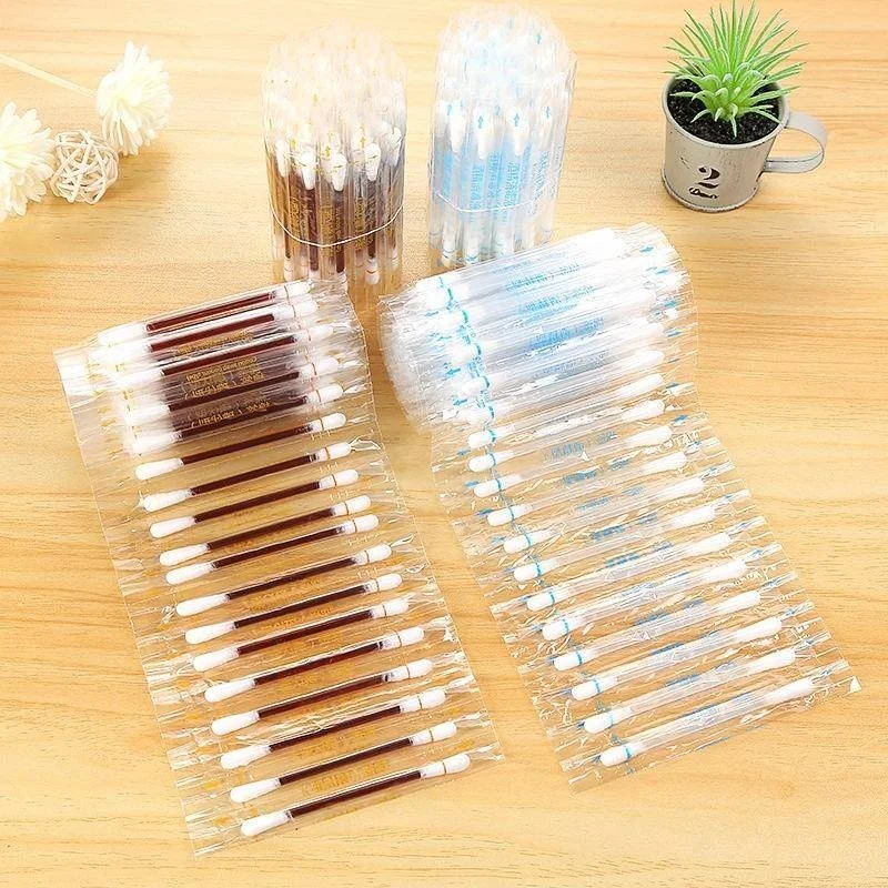 50PCS Disposable Iodine Swab Disinfected Emergency Cotton Swab Cotton ...