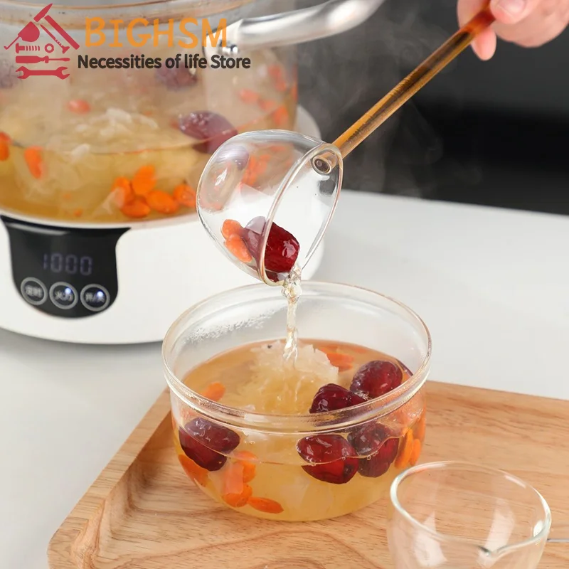 Creative Dessert Glass Spoon High Temperature Resistant Colourful Long ...