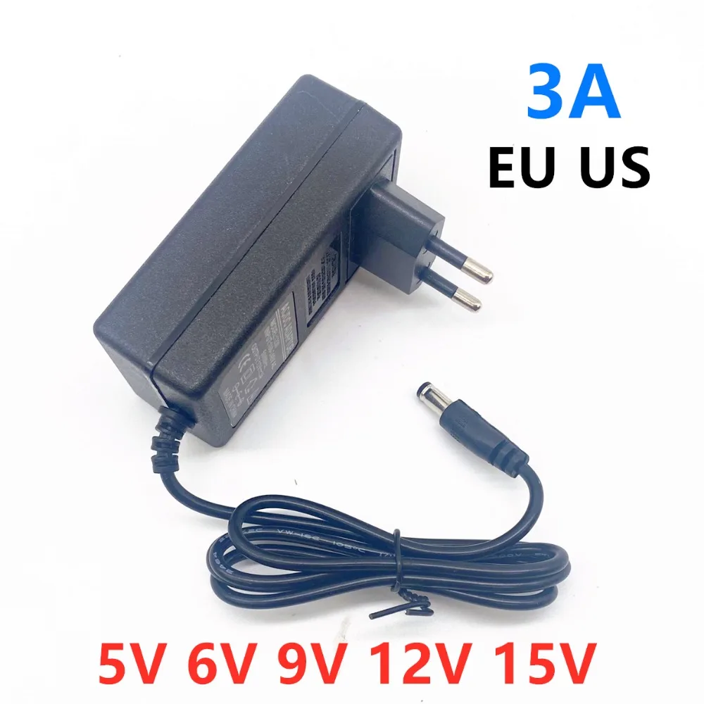 High quality AC 110-240V DC 5V 6V 9V 12V 15V 3A Universal Power Adapter Supply Charger adaptor ...