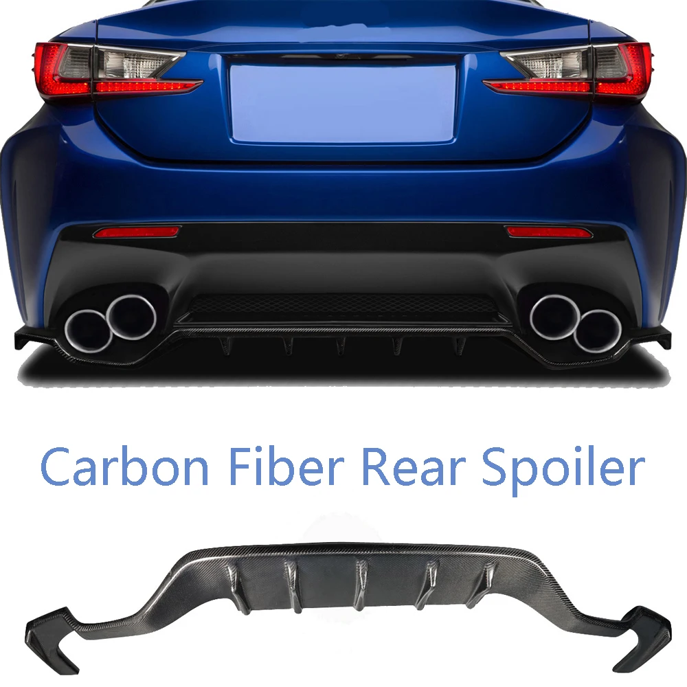 For-Toyota-Lexus-RC-F-2015-2019-Years-Carbon-Fiber-Rear-Spoiler-Car ...