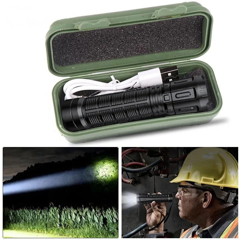 MINI-Led-Flashlight-Olight-Built-USB-Rechargeable-LED-Flashlight-COB ...