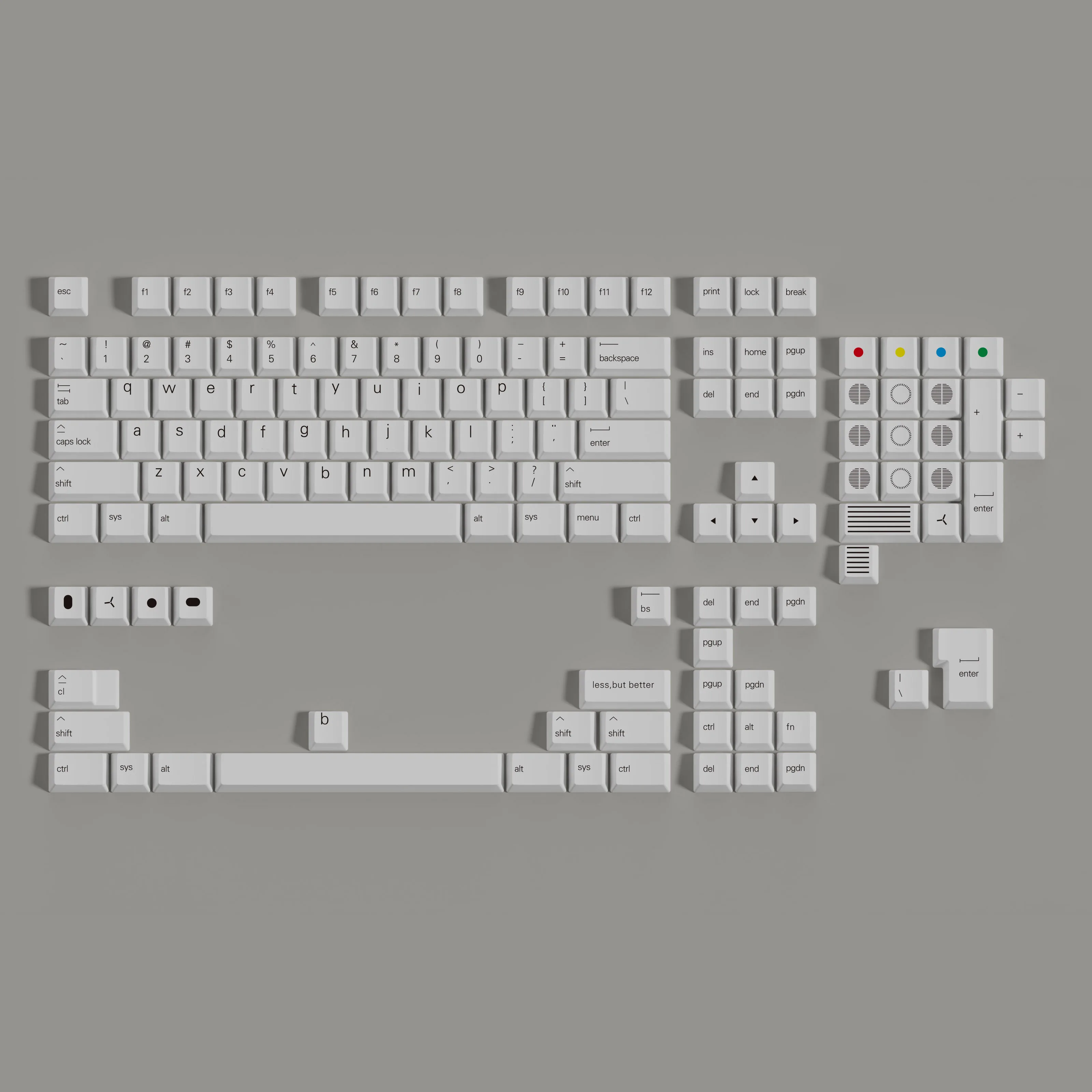 GMK Redacted PBOW Honor 2048 Alice france AZERTY Keycaps PBT Dye Subbed ...