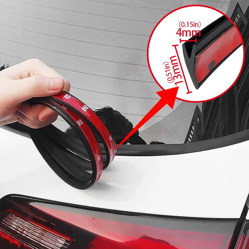 V-Shape-Car-Rubber-Seal-HollowGlass-Window-Edge-Sticker-Auto-Windshield ...