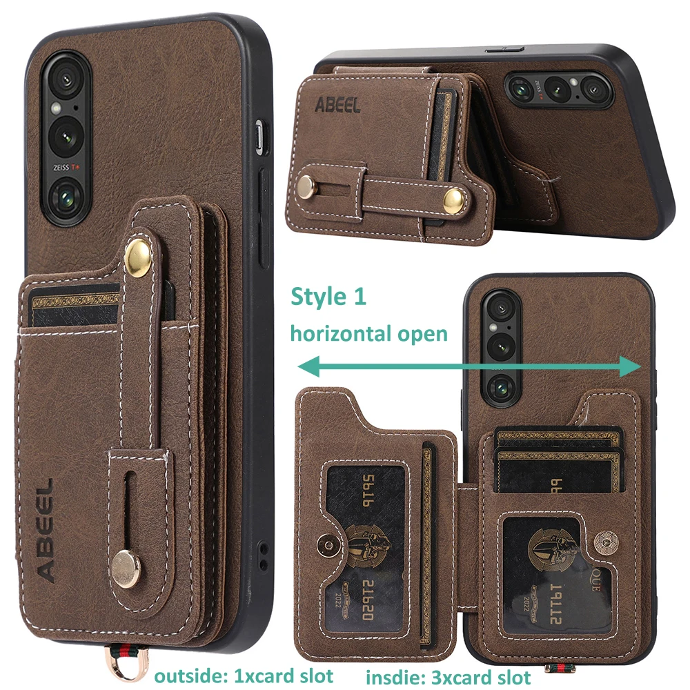 Finger-Hand-Grip-Cover-Band-Belt-Leather-Case-For-Sony-Xperia-1-5-10-V ...