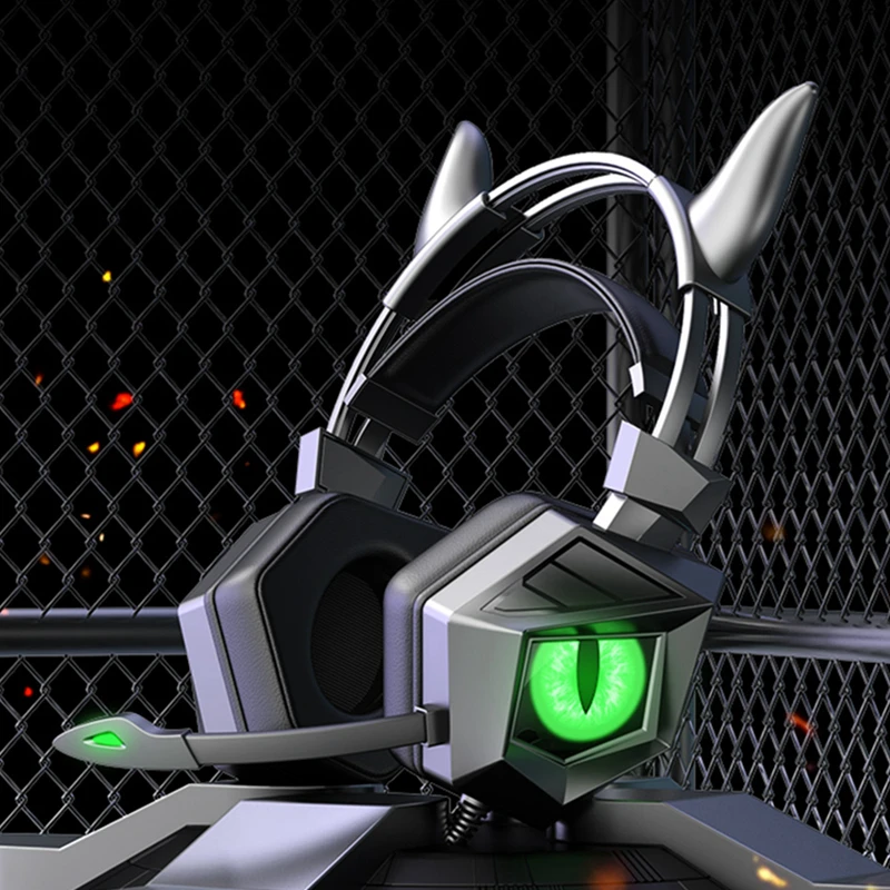 Headset Gamer Girl Wire | Gamer Girl Headset Mic | Headphones Devil ...