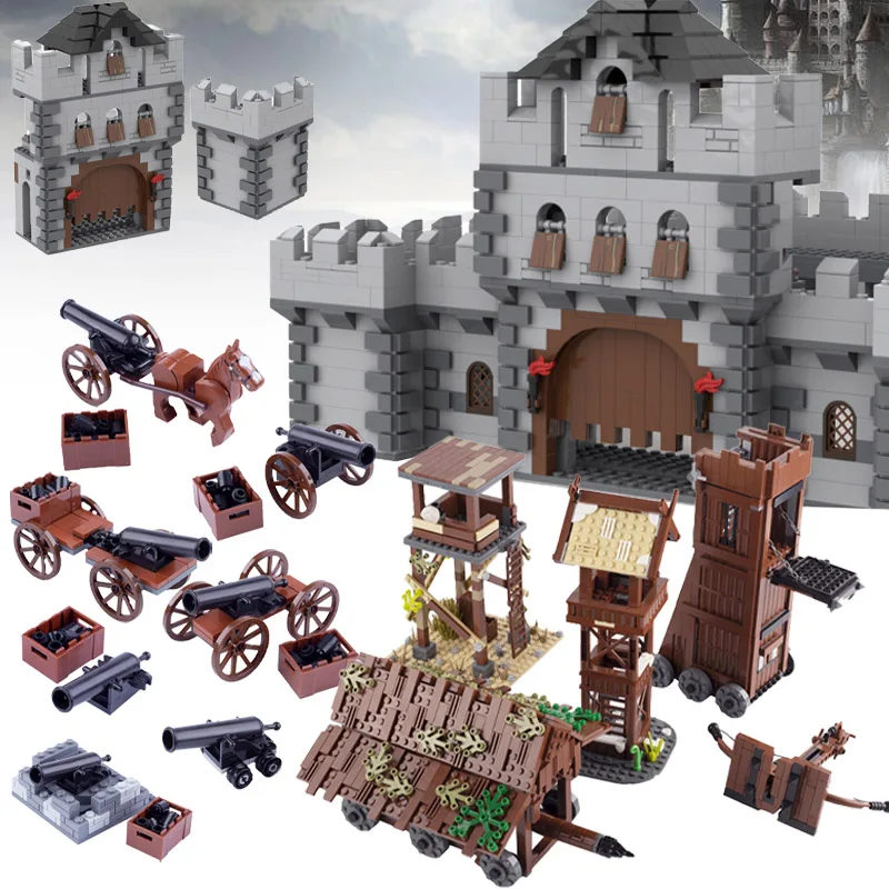 Medieval Knight Castle Base Building Blocks Military Rome Soldiers ...