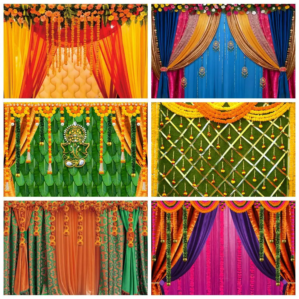 Indian-Style-Backdrop-Colorful-Curtain-Baby-Kids-Birthday-Party-Wedding ...