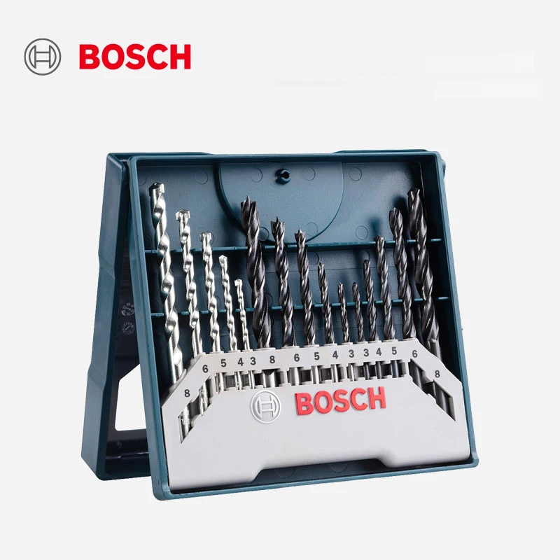 Bosch-Electric-Drill-Bits-Mixed-Kit-15Pcs-3-4-5-6-8mm-Drill-Set-for ...