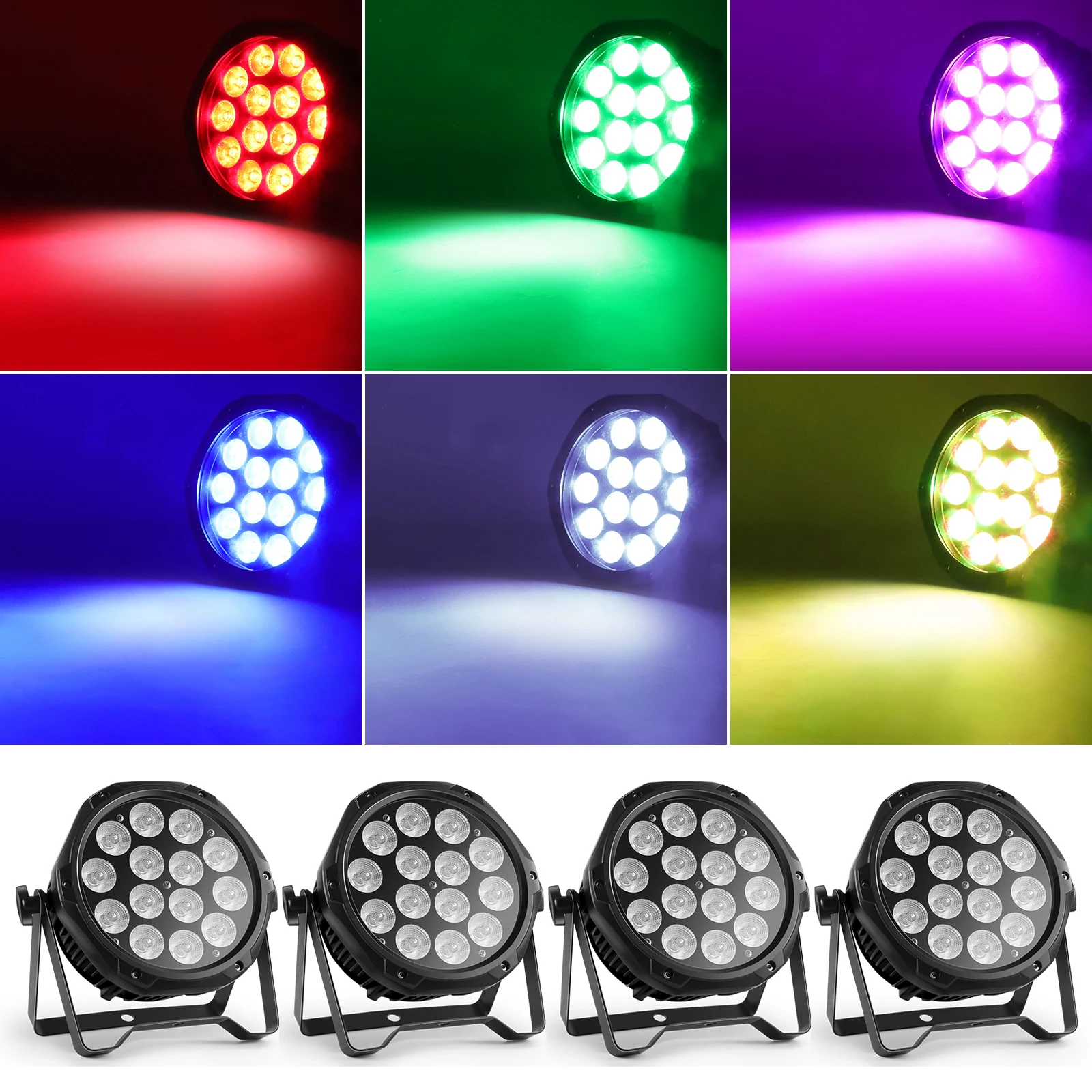 Somspot-4PCS-Waterproof-Stage-Par-Light-RGBW-LED-Par-Lights-DMX-Wash ...