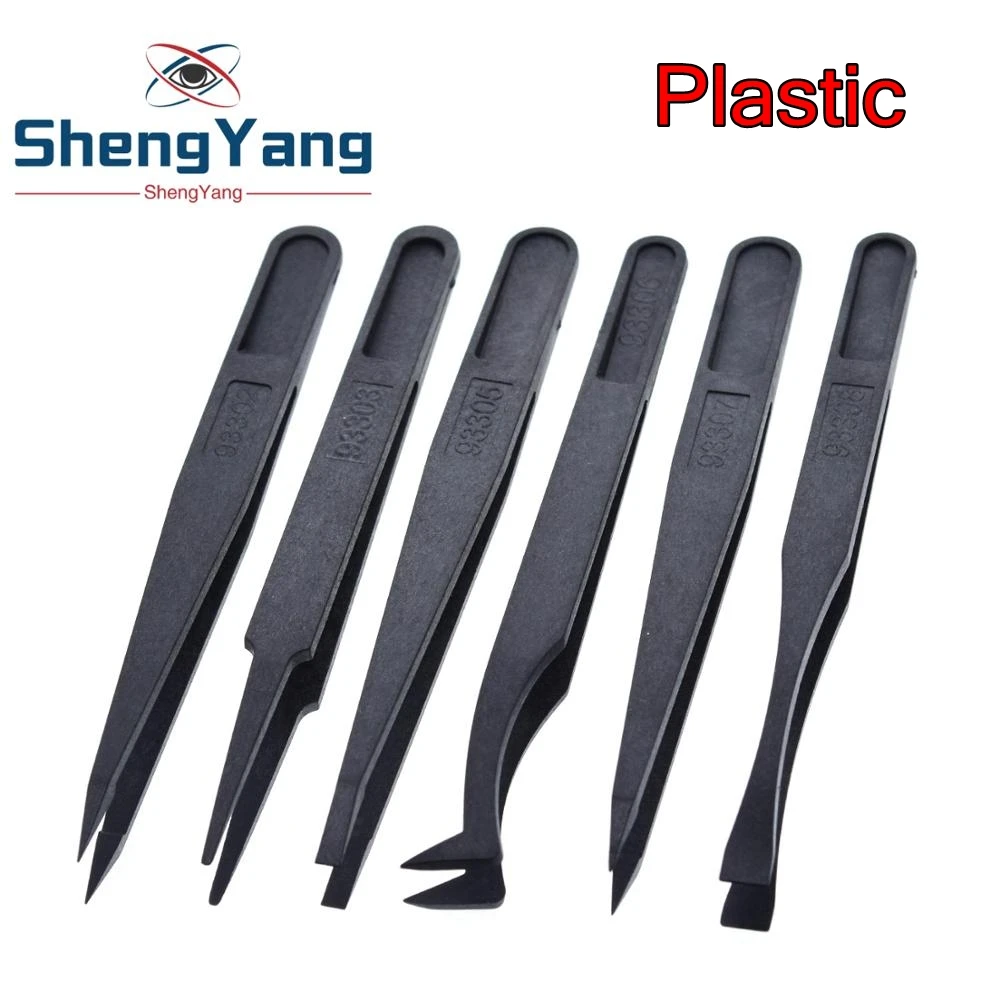 TZT-6pcs-Anti-static-Electronic-Tweezers-Kit-ESD-Plastic-Forceps-PCB ...