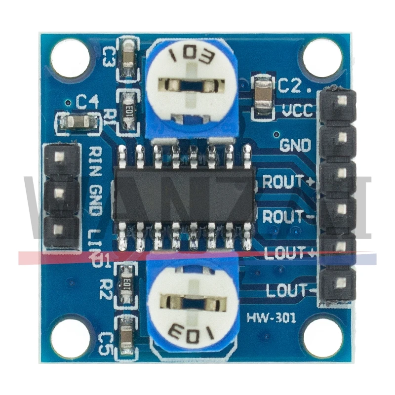 PAM8406-Digital-Amplifier-Board-With-Volume-Potentiometer-5Wx2-Stereo ...