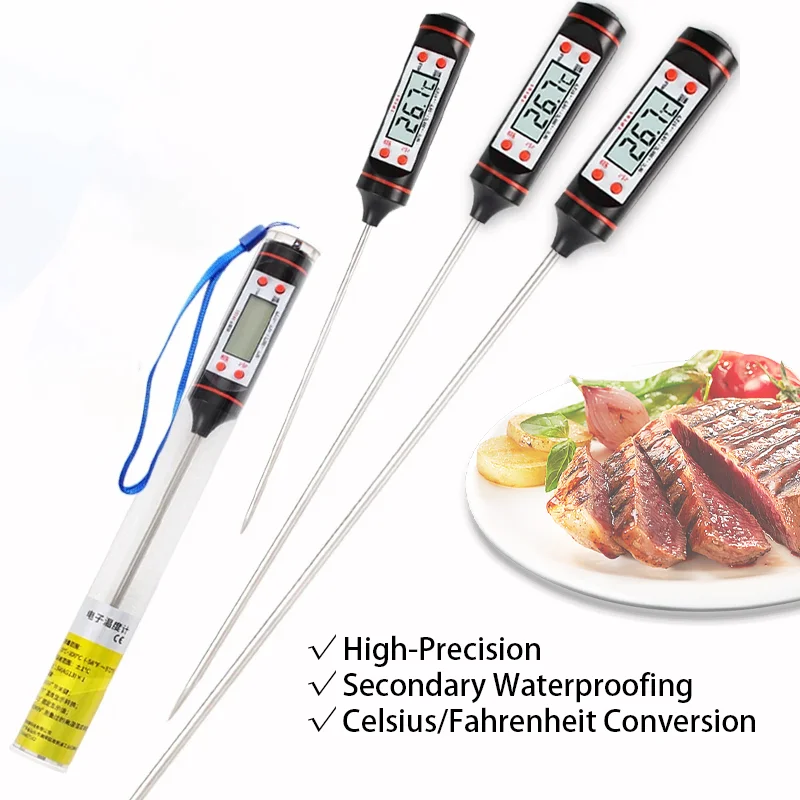 15-30-50CM-Kitchen-Food-Digital-Thermometer-Long-Probe-Cooking-Meals ...