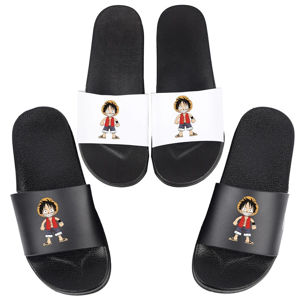 Anime One Piece Slippers Non Slip Soles Luffy Chopper Sanji Ace Summer ...