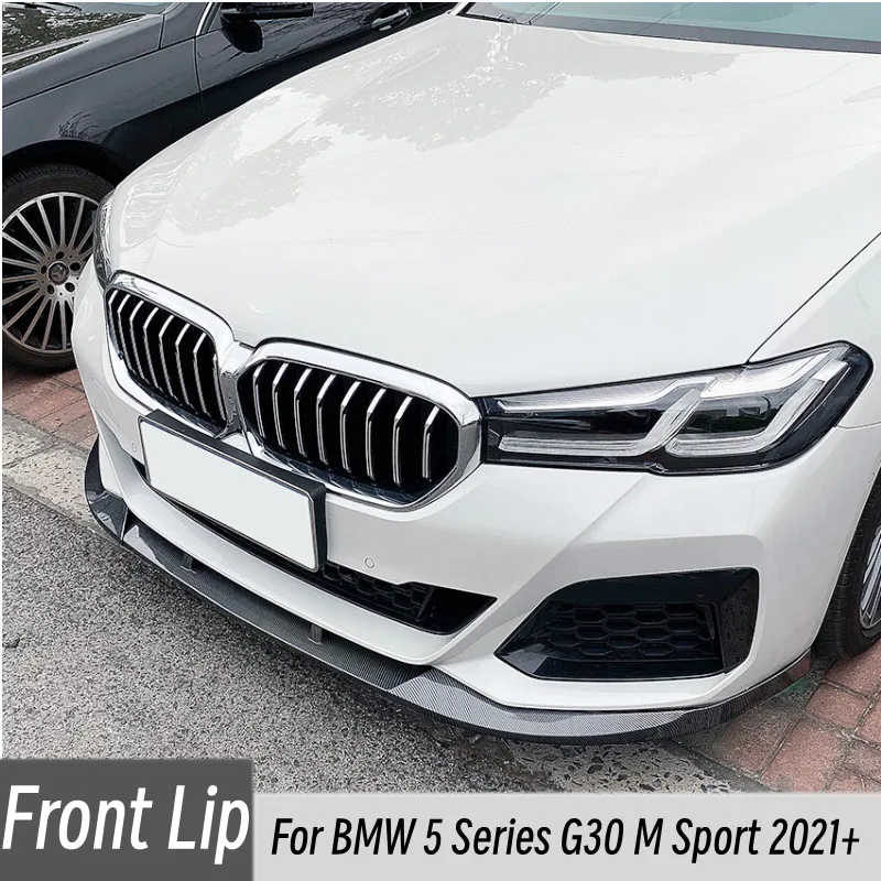 For BMW 5 Series G30 M Sport 525i 530i 2021+ Car Front Bumper Lip Chin ...