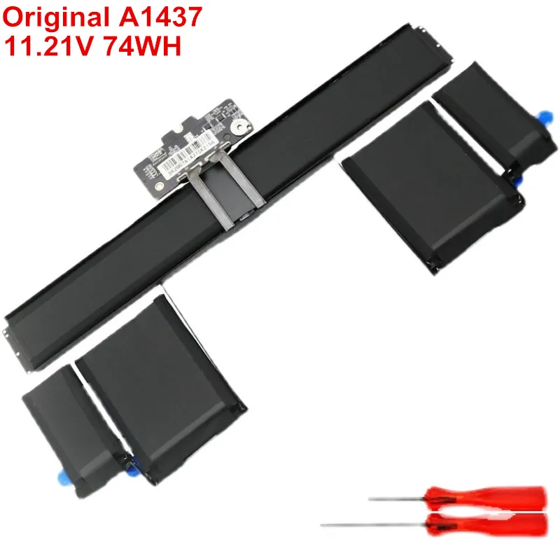 74WH-6600mAh-11-21V-Genuine-Original-Laptop-Battery-A1437-For-Apple ...