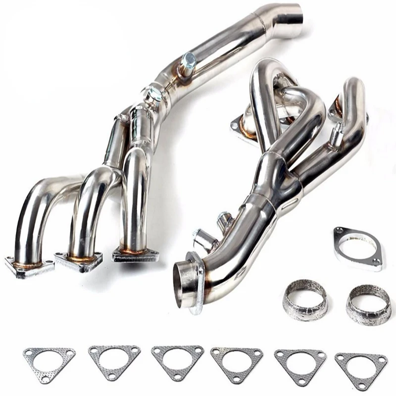 Stainless Steel Exhaust Manifold Headers For 01- 05 Bmw E46 M3 3.2l ...
