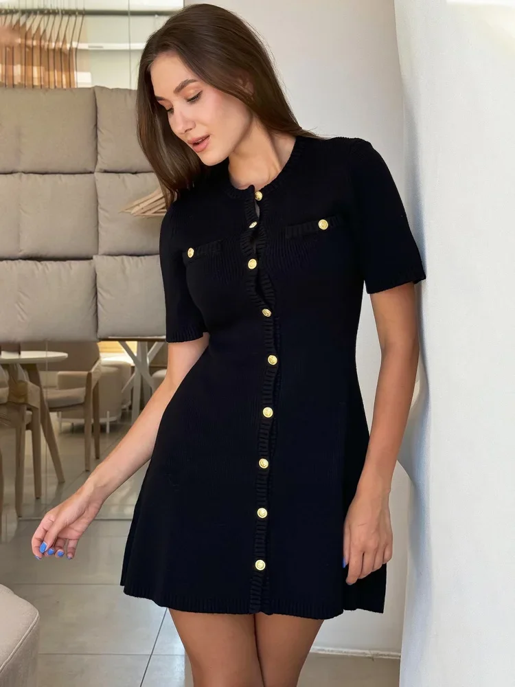 Trendix-minivestido-de-punto-elegante-para-mujer-vestido-ajustado-de ...