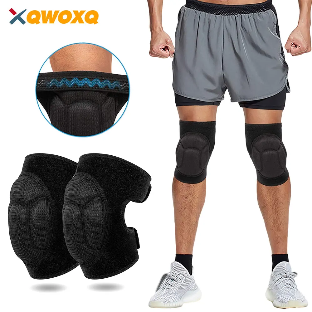 1-Pair-Adult-Sports-Knee-Pads-Anti-Slip-Collision-Kneepads-with-Thick ...