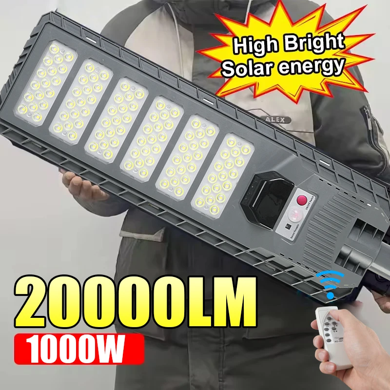 1000W Ultra Powerful Solar Led Outdoor Lighting 20000LM Outdoor Solar ...