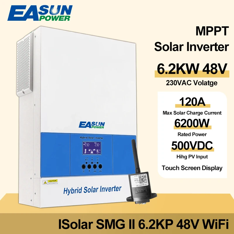 EASUN-POWER-6200VA-6-2KVA-Hybrid-Solar-Inverter-48V-Built-MPPT-120A ...