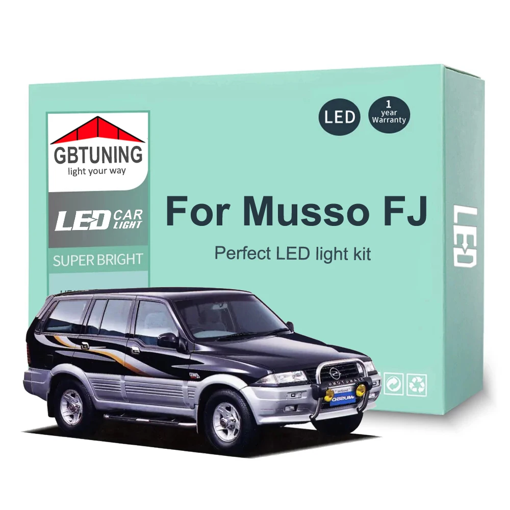 12Pcs-LED-Interior-Light-Bulb-Kit-For-Daewoo-Musso-FJ-1993-1999-2000 ...