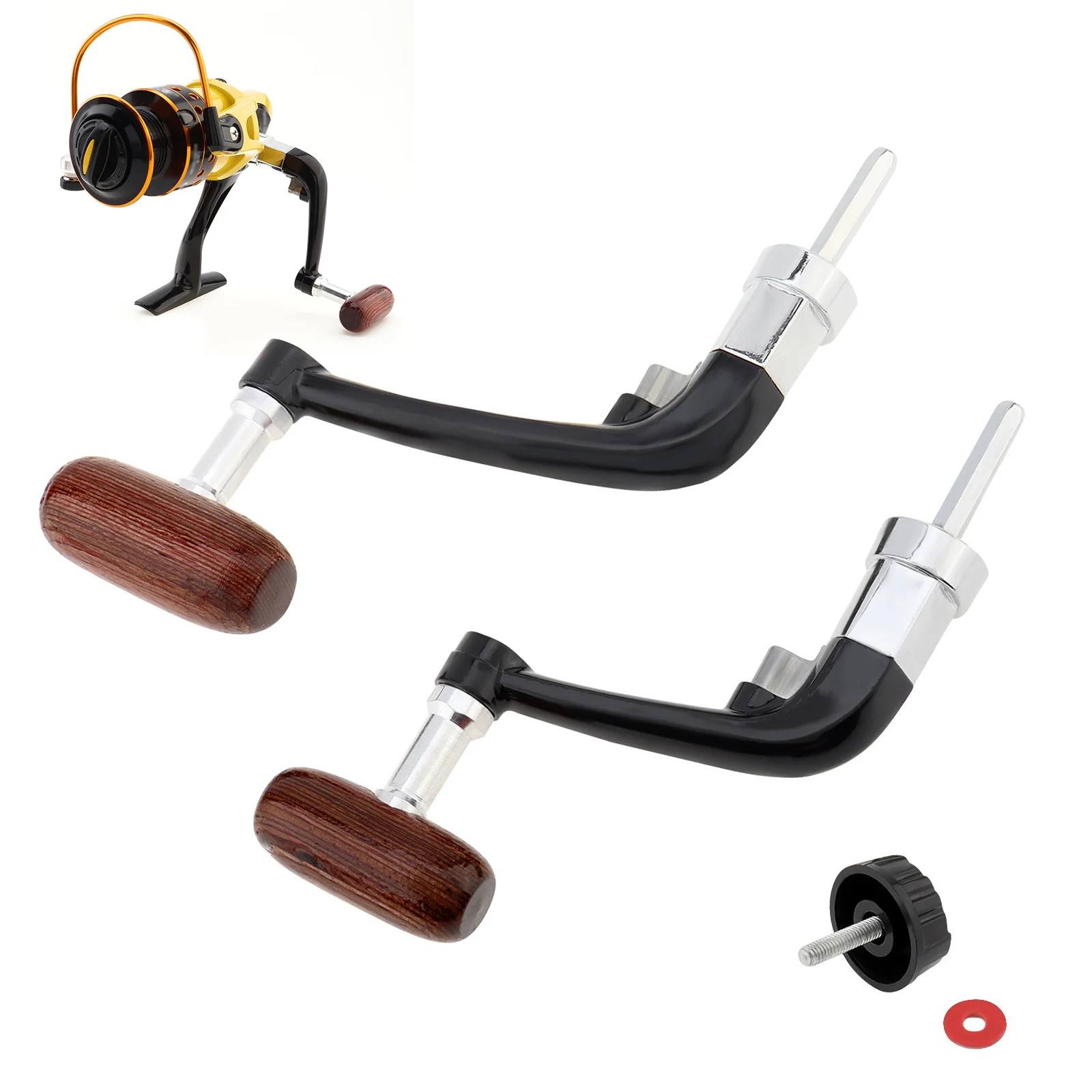 Solid-Wood-Grip-Metal-Fishing-Spinning-Reel-Handle-Replacement-for-1000 ...