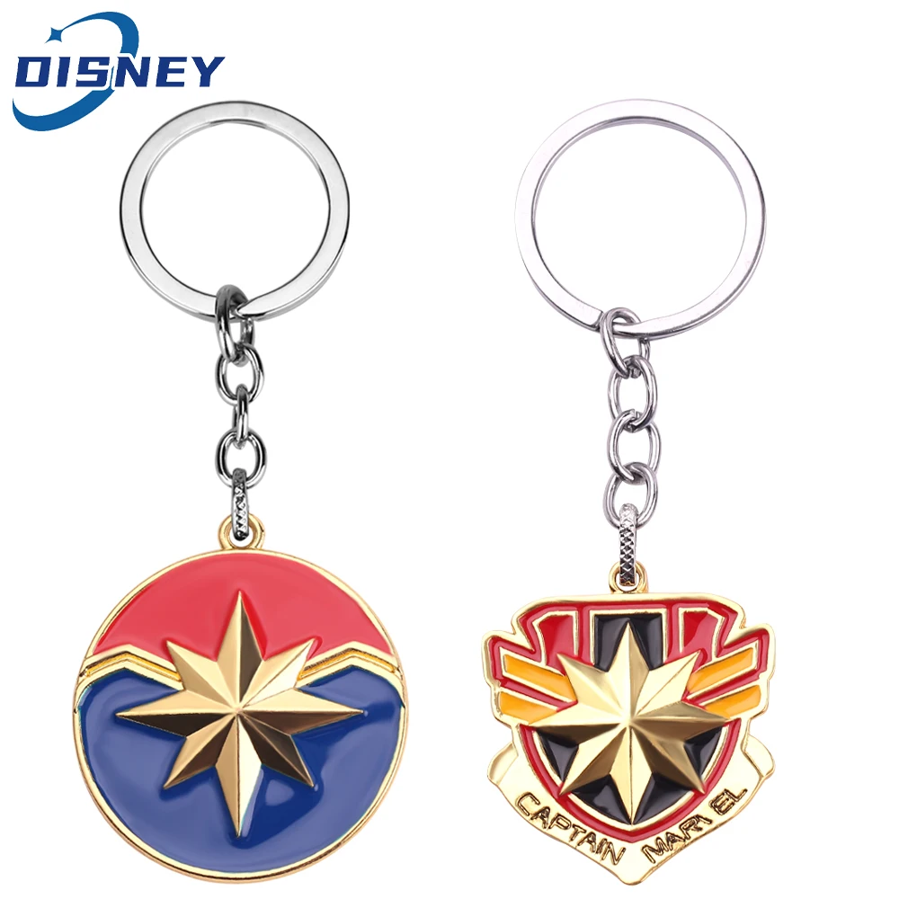 Avengers-Captain-Marvel-Carol-Danvers-Keychain-Superhero-Metal-Pendant ...
