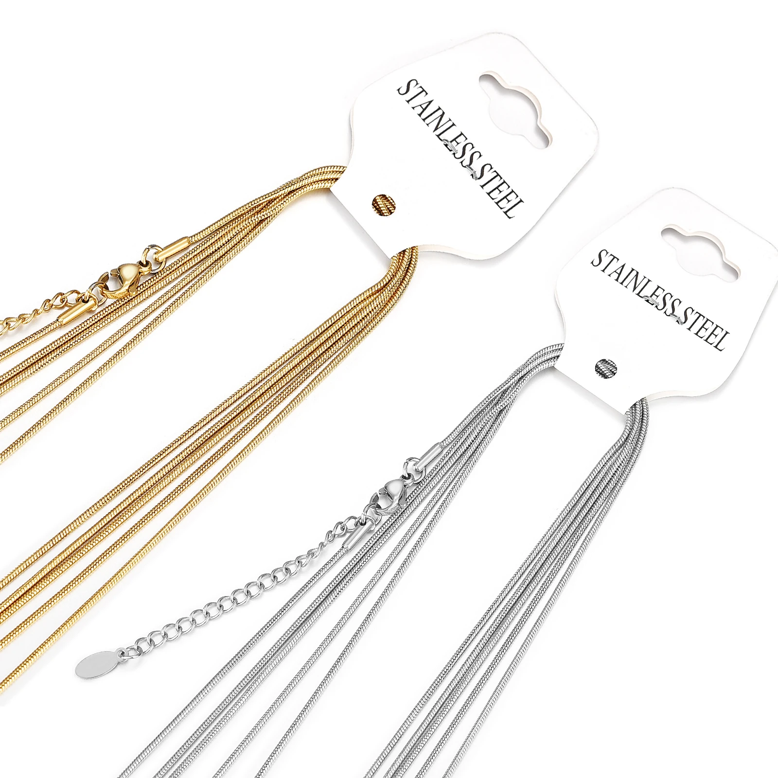 5Pcs-Lot-Stainless-Steel-Snake-Chain-Necklace-Chains-for-DIY-Jewelry ...