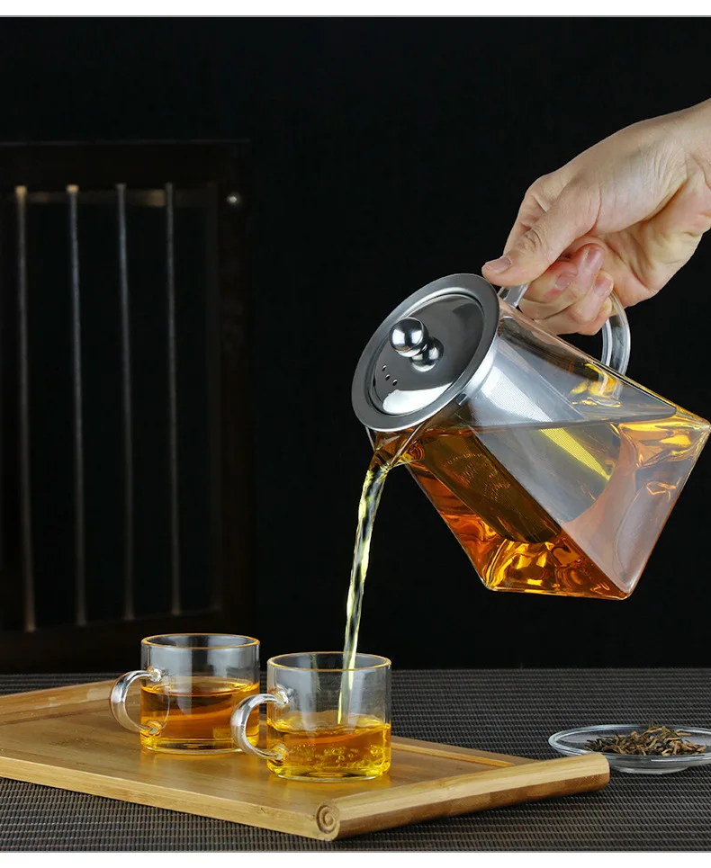 BOUILLOIRE ELECTRIQUE,950ml-Glass Teapot--Théière Avec Infuseur En Acier Inoxydable, Filtre À ...