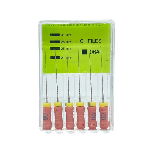 6PCS Dental Endo C+ files Endodontic C-pilot files stainless steel ...