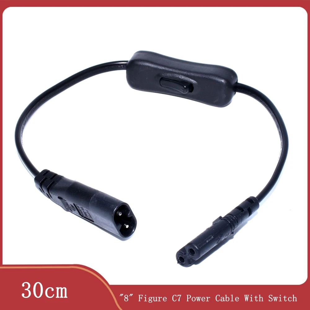 8-Figure-C7-Power-Cable-with-Switch-IEC-320-C8-to-C7-Extension-Cord ...