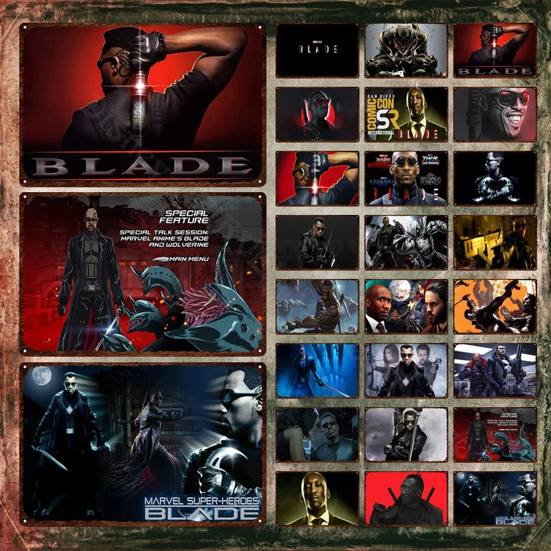 Tin Sign Blade Movie Poster Wesley Snipes Vintage, 46% OFF