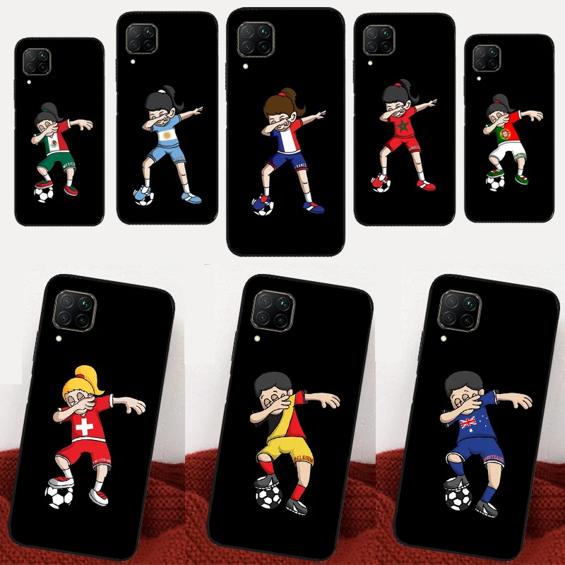 Morocco-Football-Dabbing-Soccer-Girl-Case-For-Huawei-P30-P20-P40-Lite ...
