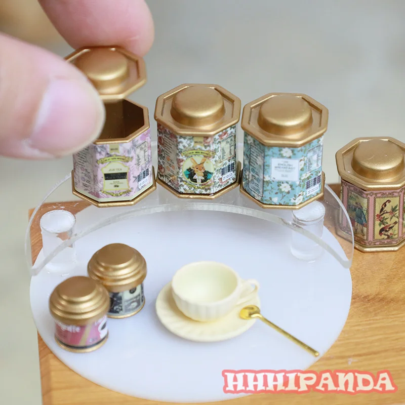 1/12 Tea Box Dollhouse Miniature Tableware Cup & Saucer Decoration ...