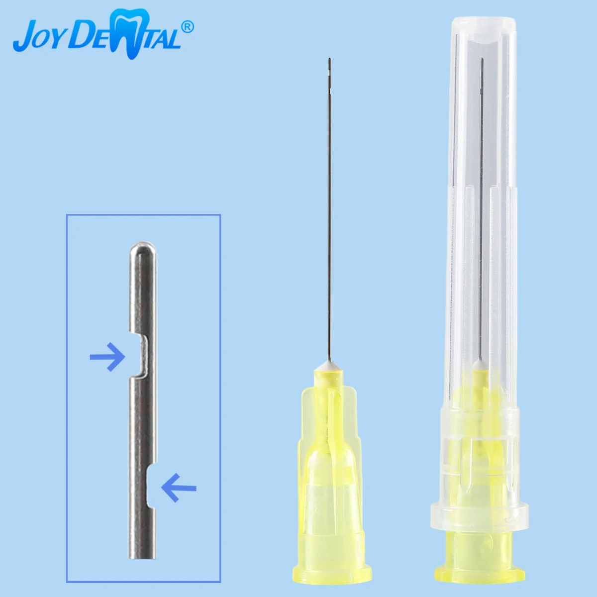 100Pcs/Bag Dental Endo Needle Root Canal Irrigation Tip 30G Double Vent ...