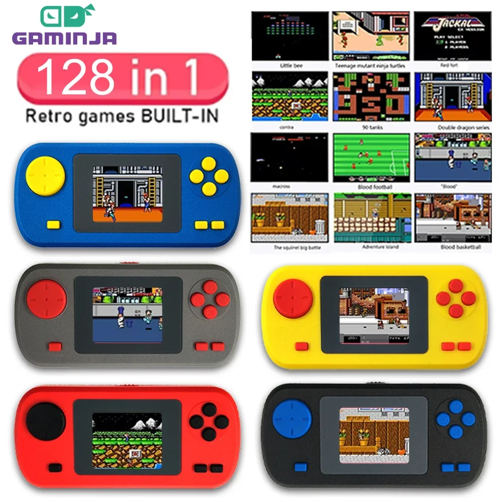 GAMINJA-2-4-Inch-TFT-Screen-Classic-Retro-Game-Player-Built-in-128 ...