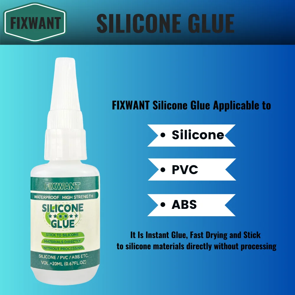 FIXWANT-Silicone-Glue-TPR-TPU-PVC-ABS-Latex-Leather-Wood-Super-Adhesive ...