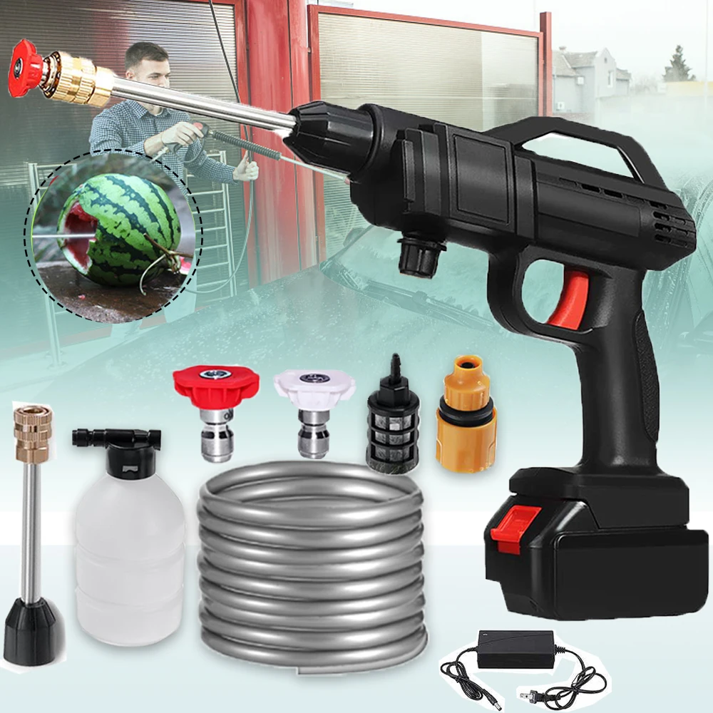 1500W-Electric-Cordless-High-Pressure-Washer-Foam-Generator-Car-Washer ...