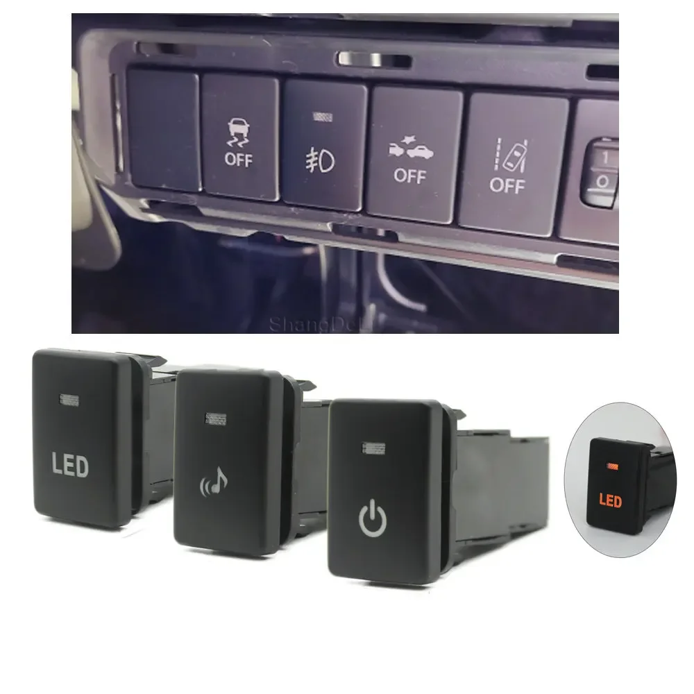 Car Orange LED DRL Light Packing Radar Camera Music Switch Latching ...