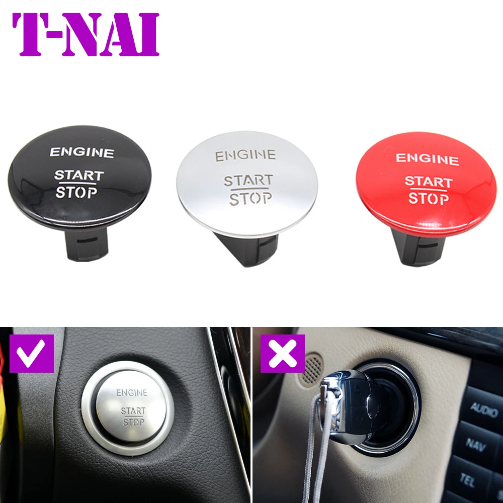 Keyless-One-Click-Engine-Ignition-Start-Stop-Switch-Button-For-Mercedes ...