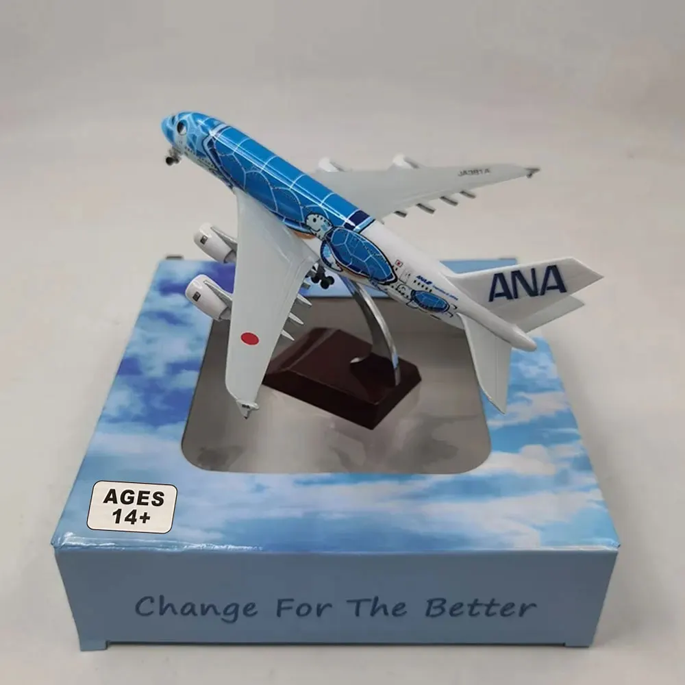 18*20cm Alloy Metal Air ANA Airbus A380 Cartoon Sea Turtle Airlines ...