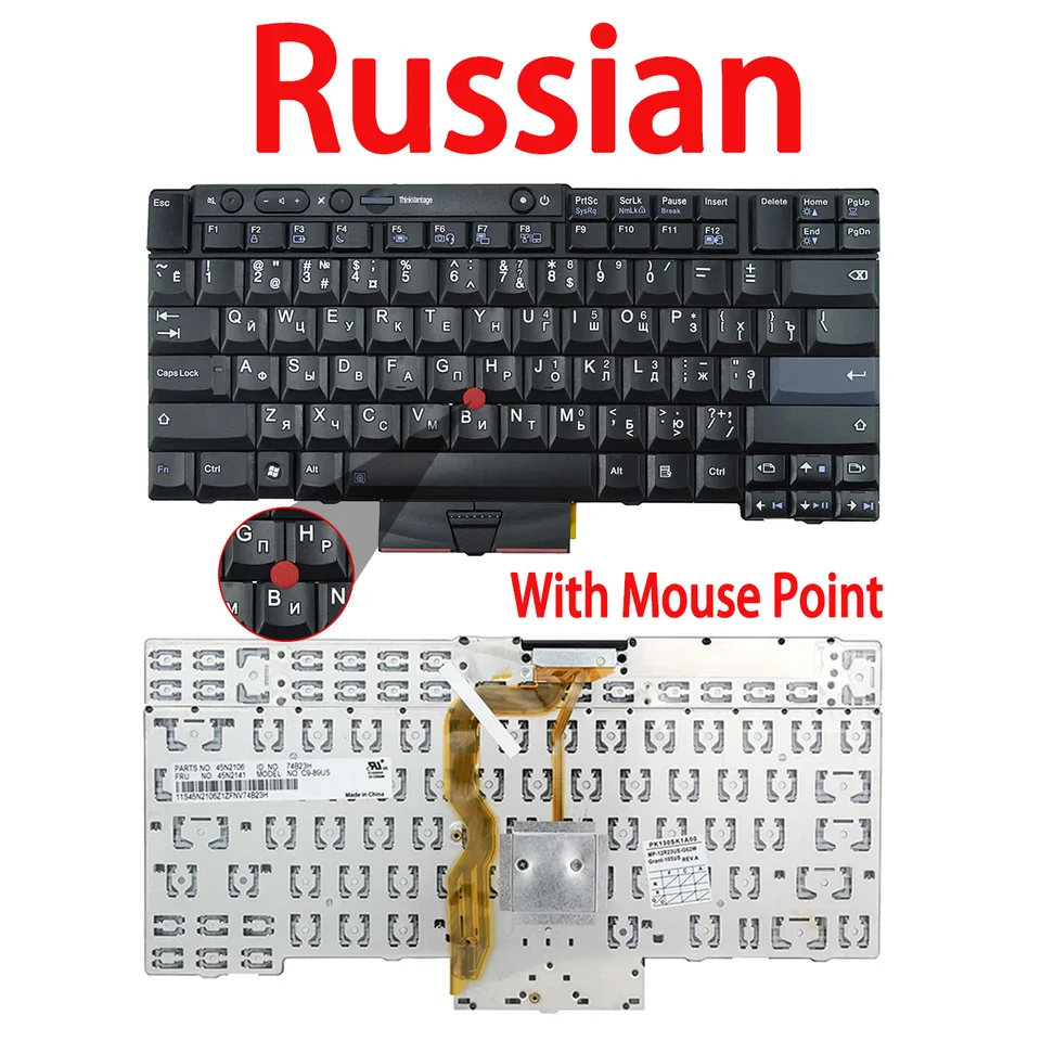 Lenovo ThinkPad T410 PC Laptops & Netbooks Replacement US Keyboard For ...
