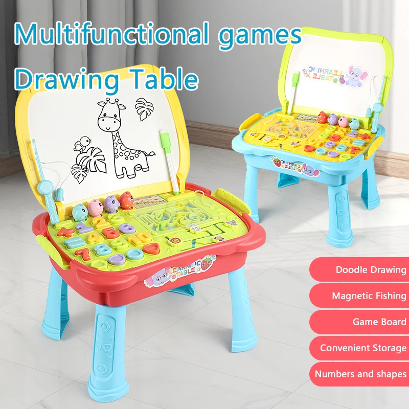 Children-Multi-functional-Drawing-Board-Wisdom-Game-Learning-Table-Kids ...