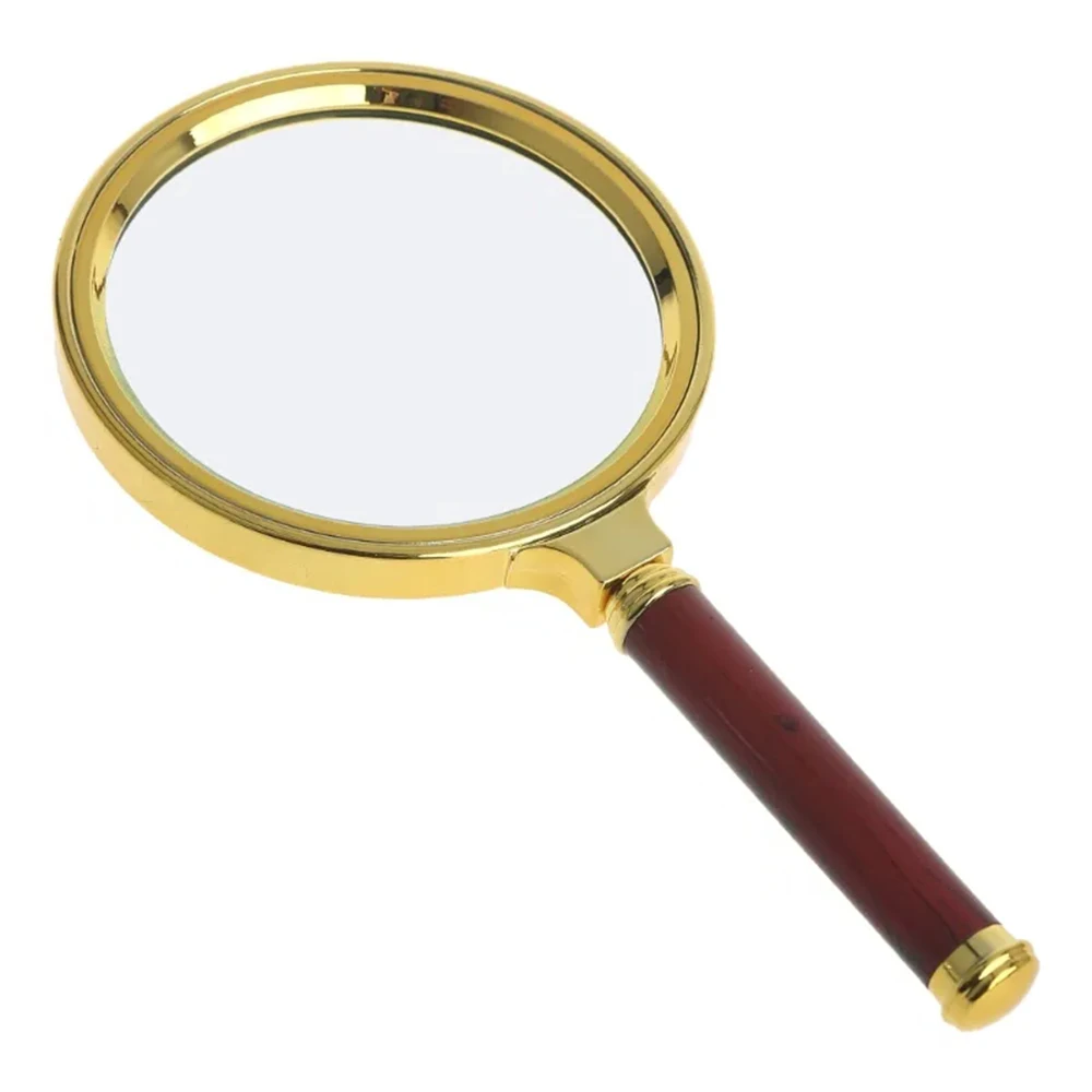 Portable-Magnifying-Glass-Retro-Style-Gold-Edged-Magnifying-Handheld ...