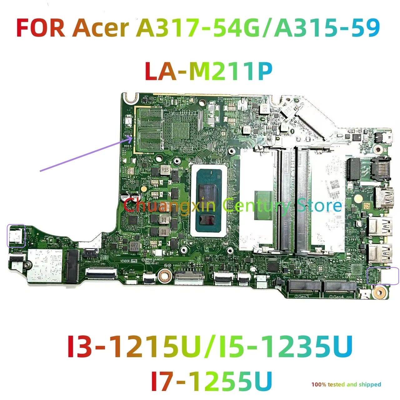 LA-M211P-is-suitable-for-Acer-A317-54G-A315-59-laptop-motherboard-with ...