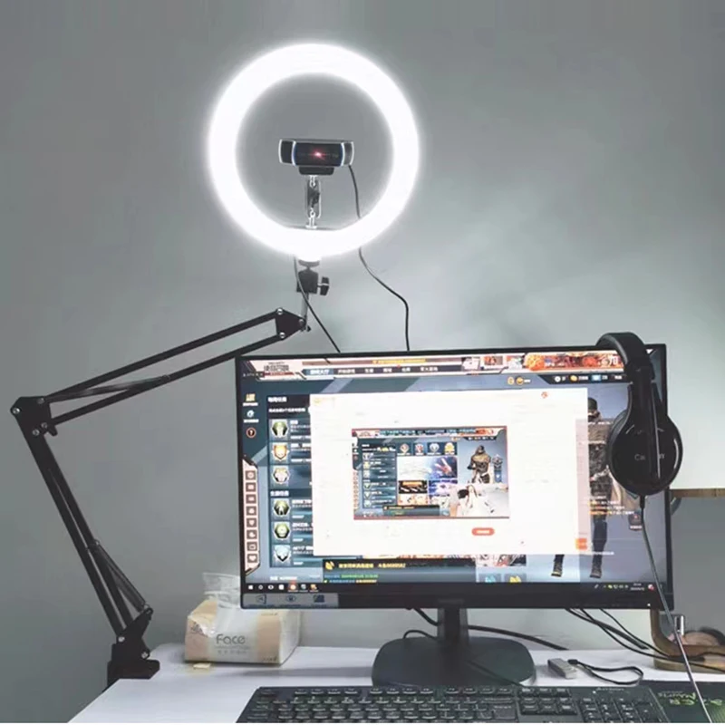 Video-Conference-Fill-Light-Kit-Photographic-Live-Streaming-Webcam ...